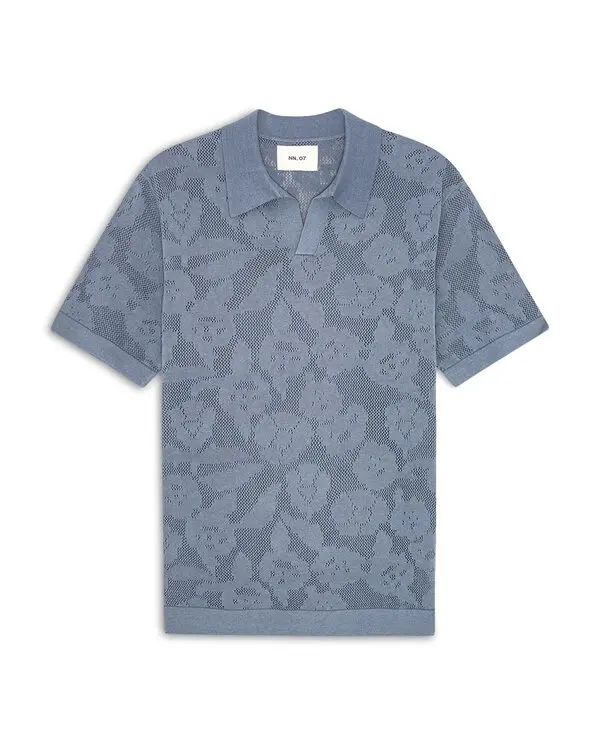 Nn07 Ryan Flower Polo Shirt