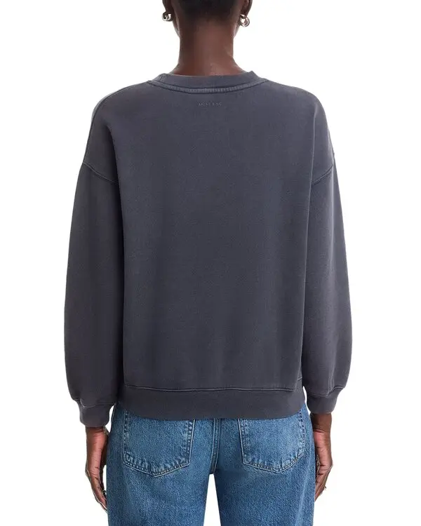 ANINE BING Spencer Logo Sweatshirt - Black