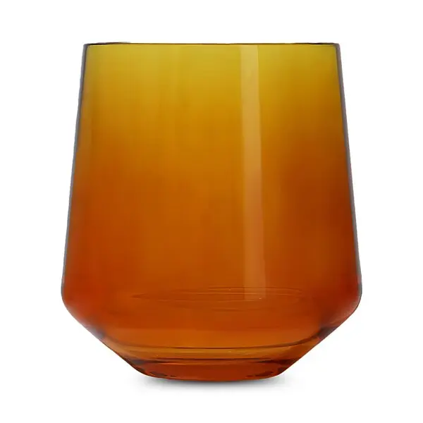 DRINIQUE Stemless Wine Glasses, Set Of 4 - Amber