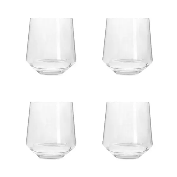 DRINIQUE Stemless Wine Glasses, Set Of 4 - Clear