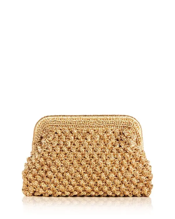 Aqua Popcorn Clutch