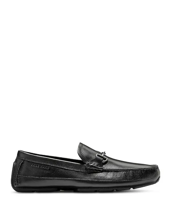 Cole Haan Grand Laser Driver Loafers - Black