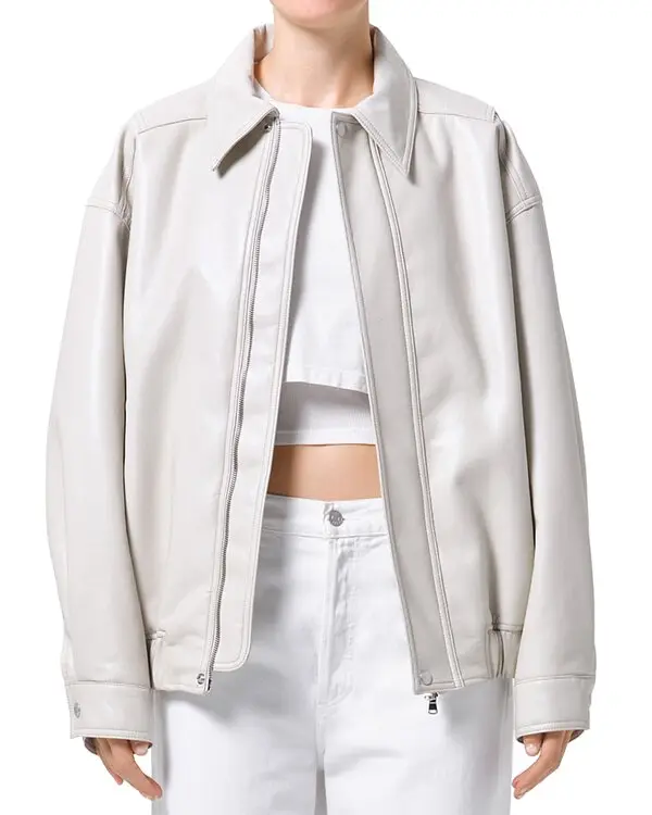 AGOLDE Aston Leather Bomber - Buff