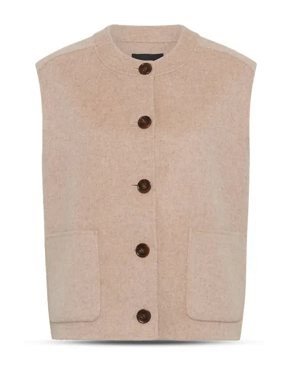 Gerard Darel Talmine Wool Buttoned Vest