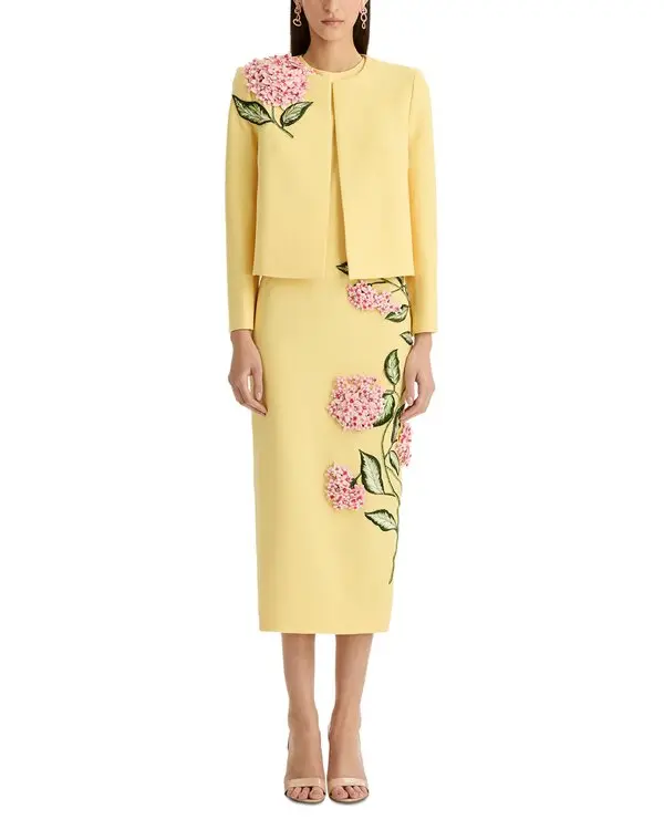 Oscar De La Renta Embroidered Jacket