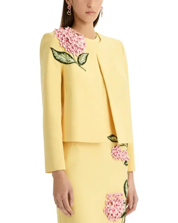Oscar De La Renta Embroidered Jacket