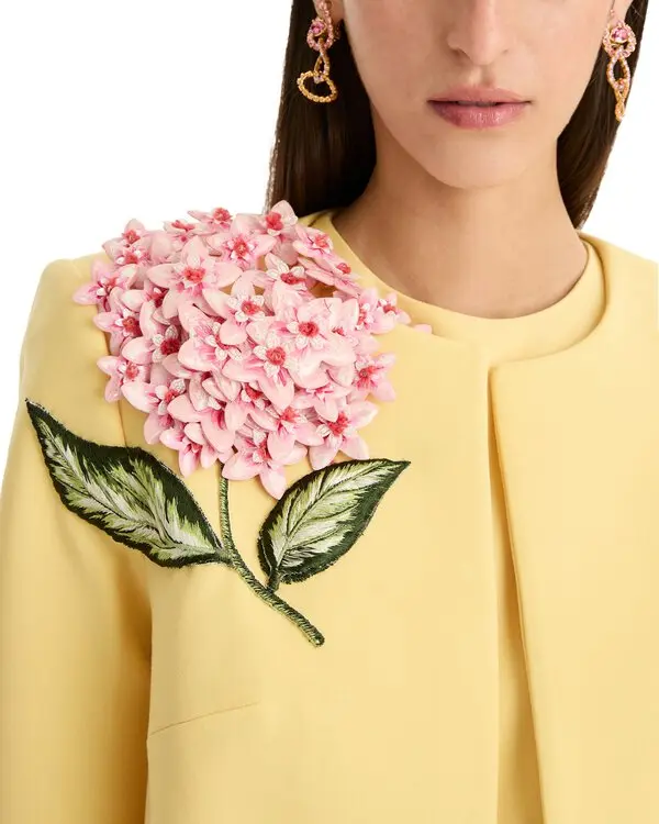 Oscar De La Renta Embroidered Jacket