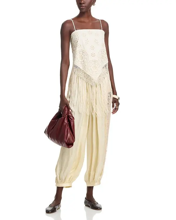 Sea Rafina Eyelet Top - Cream