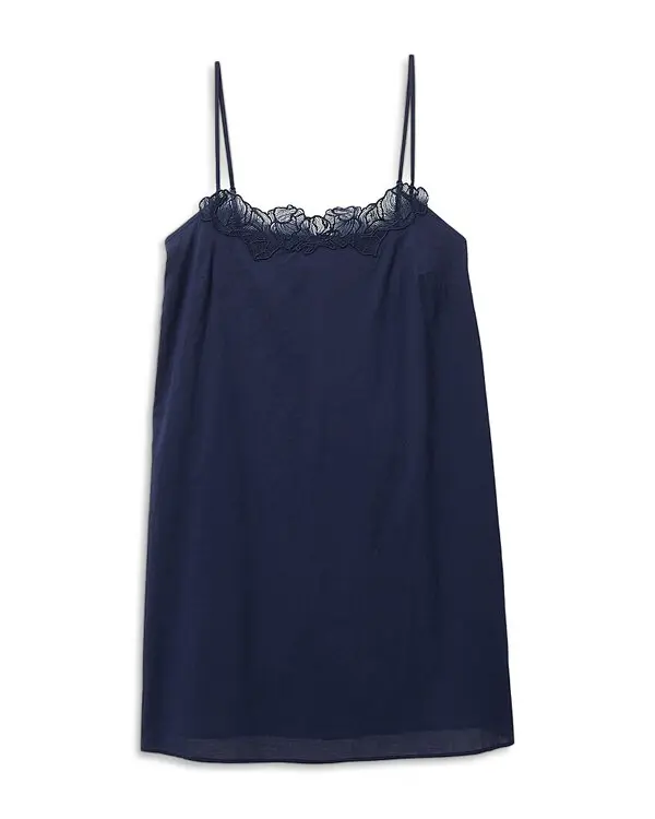 PETITE PLUME Voile Fleur Lace Trim Camisole
