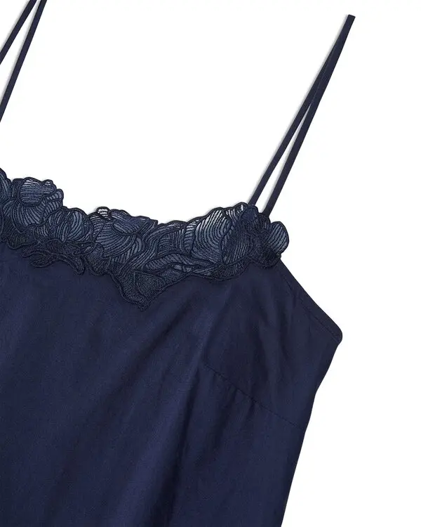 PETITE PLUME Voile Fleur Lace Trim Camisole