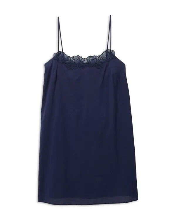 PETITE PLUME Voile Fleur Lace Trim Camisole