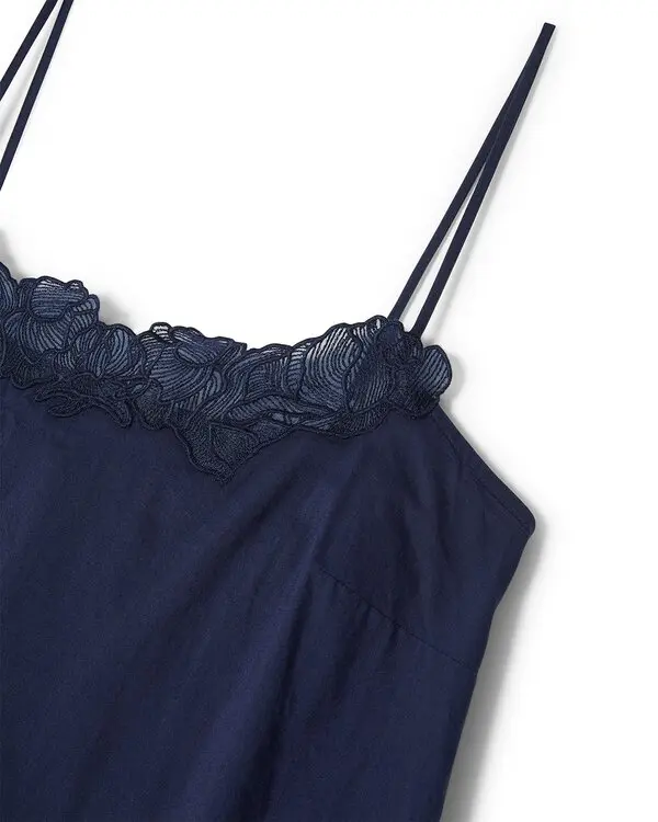 PETITE PLUME Voile Fleur Lace Trim Camisole