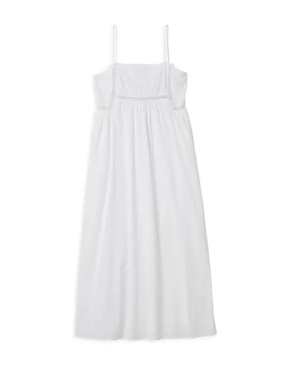 PETITE PLUME Voile Luna Nightgown - White