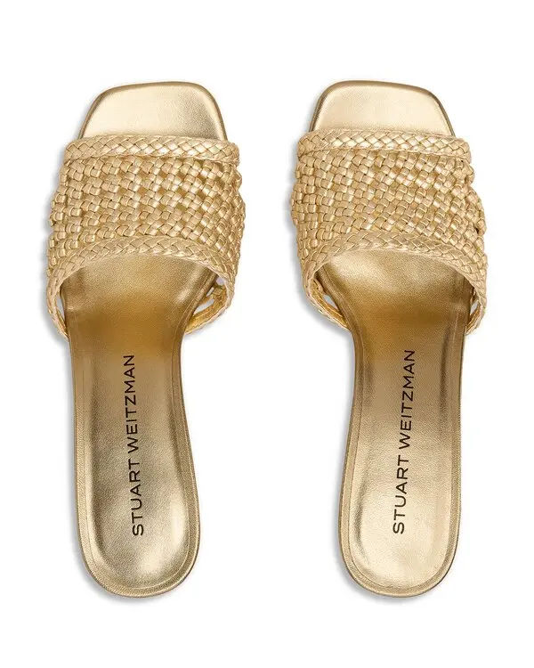 STUART WEITZMAN Marina 50 Sandals - Golden
