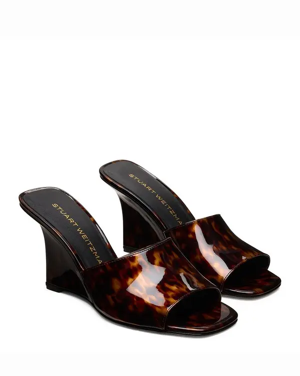 STUART WEITZMAN Vini 85 Wedge Slides - Classic
