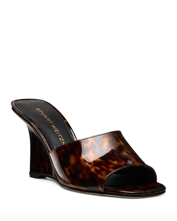 STUART WEITZMAN Vini 85 Wedge Slides - Classic