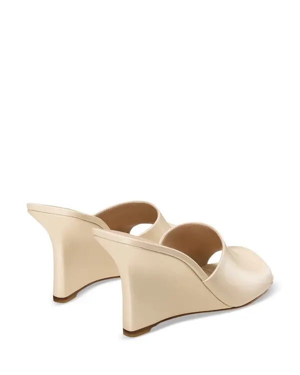 STUART WEITZMAN Vini 85 Wedge Slides - Linen