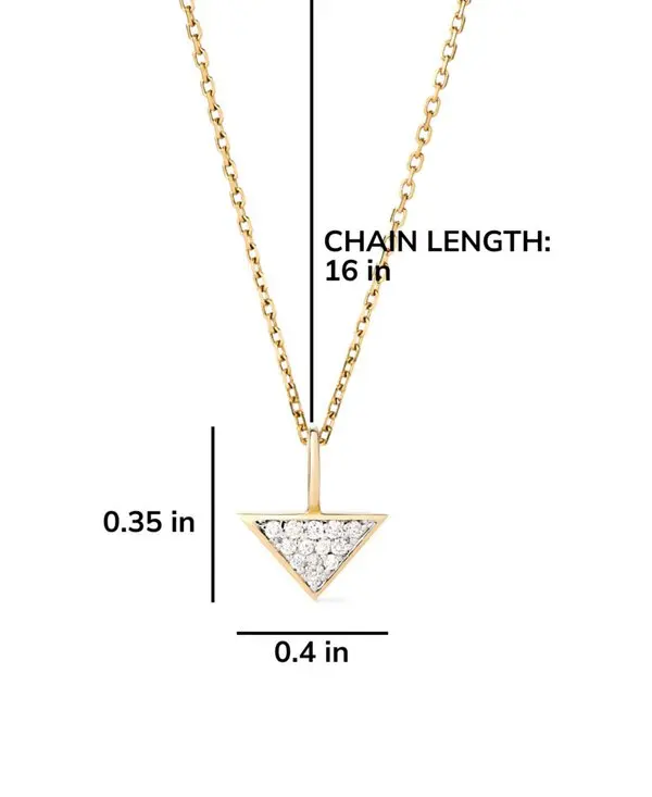 ANA LUISA Yellow Gold Trillion Charm Necklace - Gold/diamond