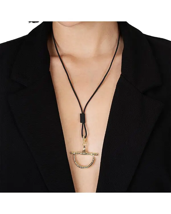 ANABEL ARAM Cheval Medium Bit Pendant - Gold/black