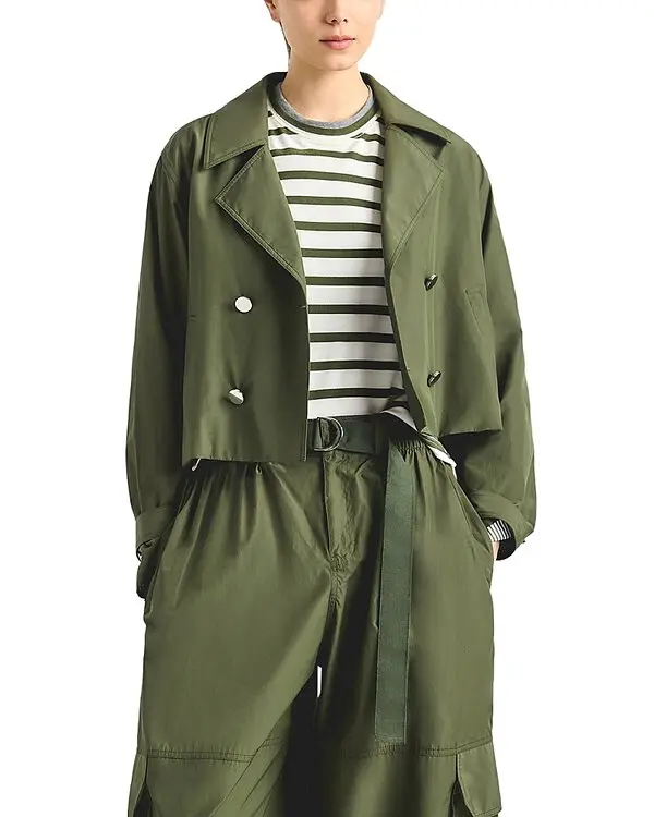 Derek Lam 10 Crosby Renata Cropped Jacket - Fatigue