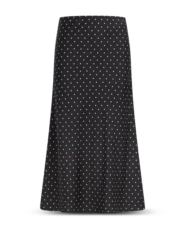 Joe's Jeans The Ines Midi Skirt - Black Polka