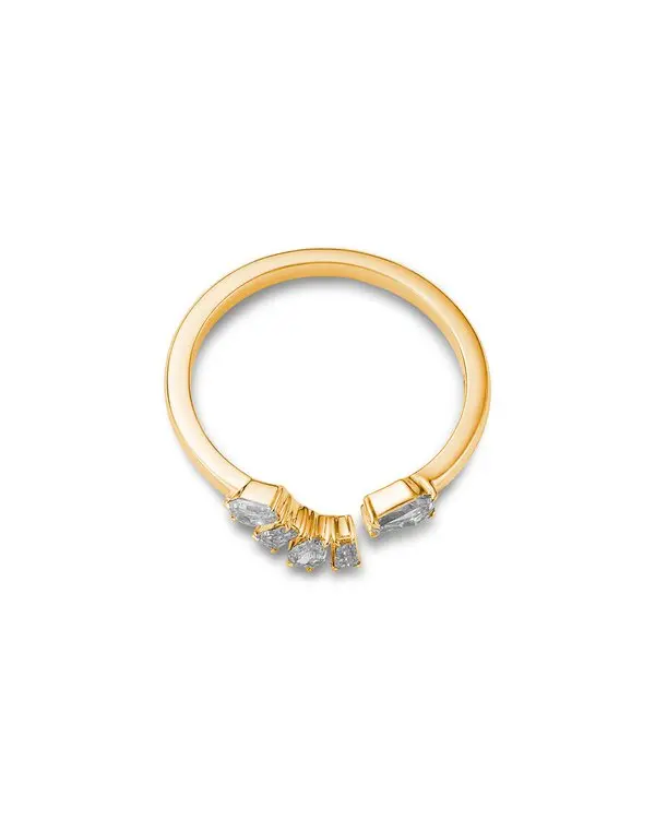 MOON & MEADOW 14k Yellow Lab Grown Diamond Cuff Ring