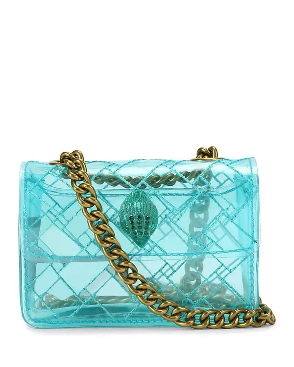 Kurt Geiger Kensington Micro Vinyl Shoulder Bag - Turquoise