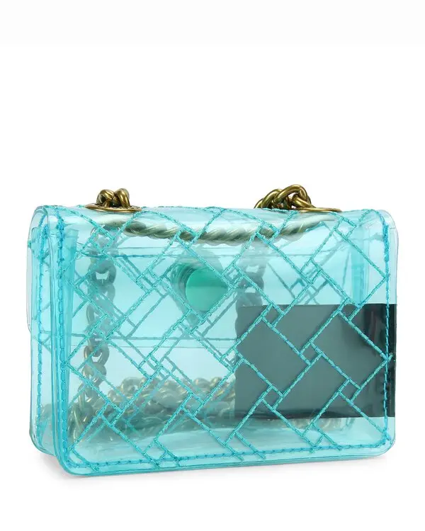 Kurt Geiger Kensington Micro Vinyl Shoulder Bag - Turquoise