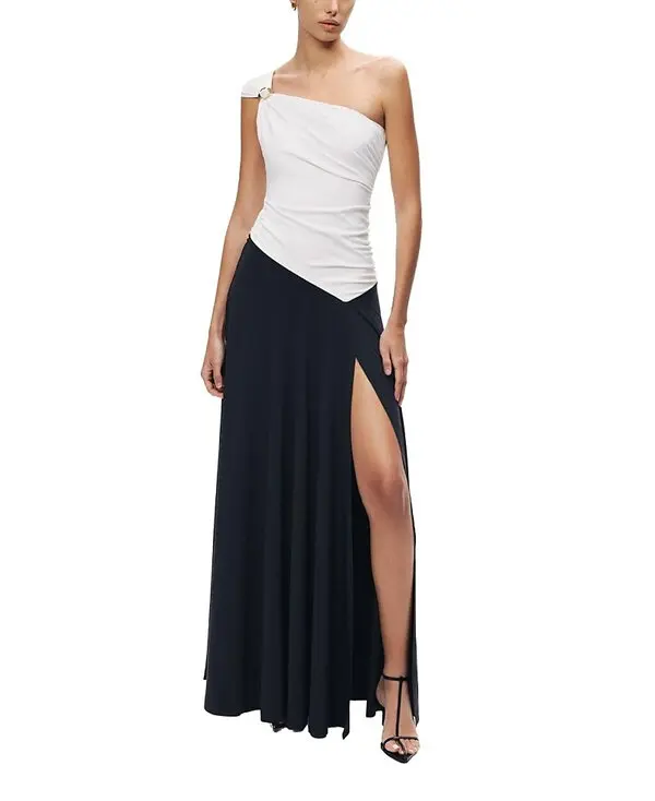 NOCTURNE One-shoulder Maxi Dress - Multi-colored