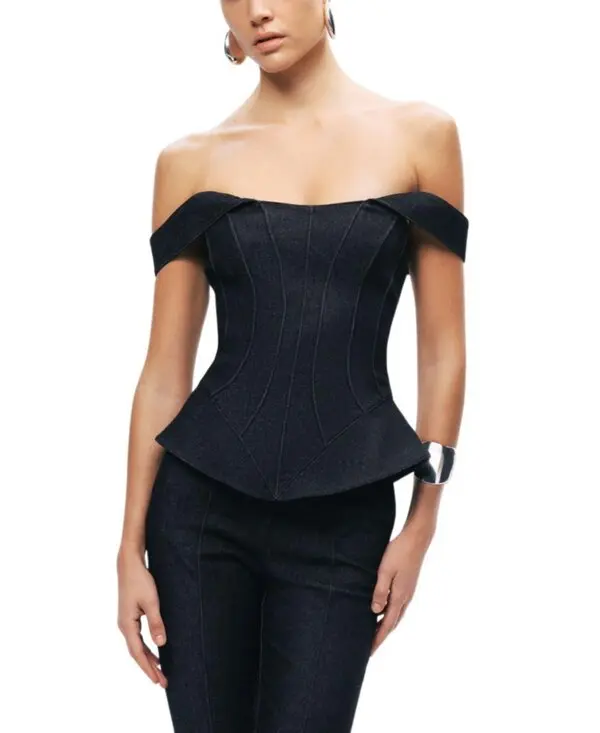 NOCTURNE Off-shoulder Sculpted Bustier