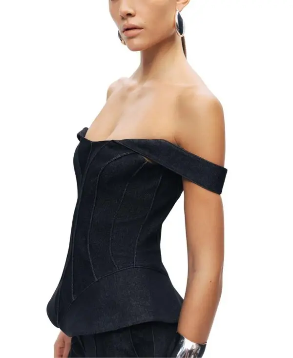 NOCTURNE Off-shoulder Sculpted Bustier