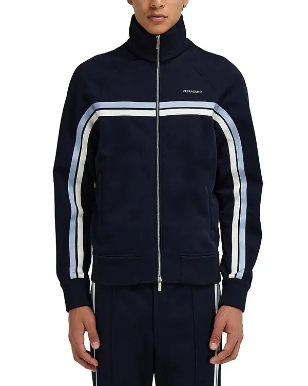 FERRAGAMO Double Face Jersey Track Jacket