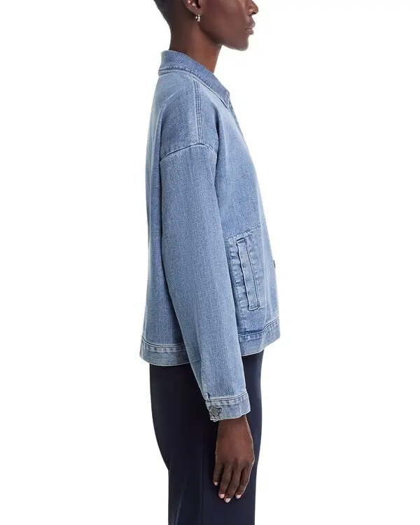 Eileen Fisher Cotton Stretch Denim Jacket