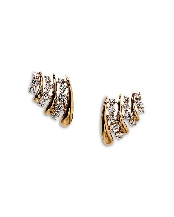 Nadri Phenom Multi J Hoop Earrings