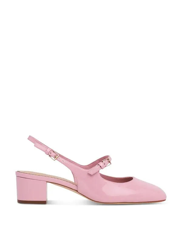 Cinq À Sept Diana Patent Mary Jane Slingback Pumps - Pink Nectar