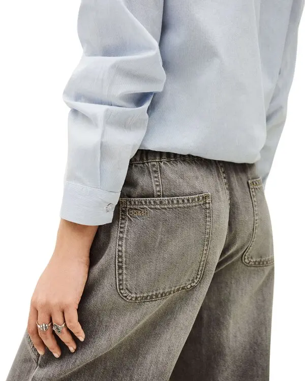 Ba&sh Yima Wide Leg Jeans - Grey