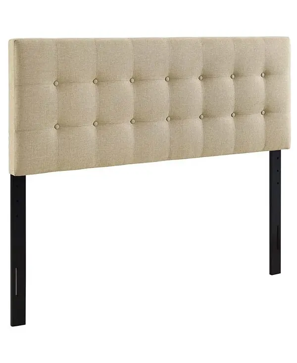 MODWAY Emily Upholstered Fabric Headboard - Beige