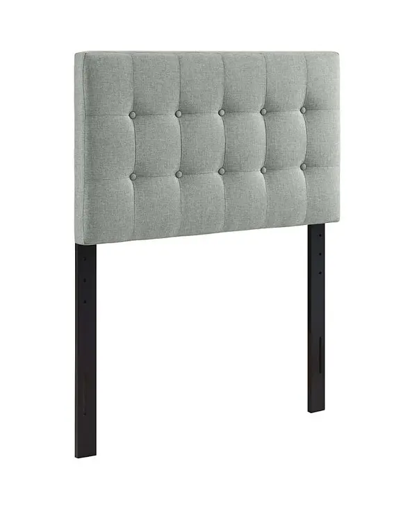 MODWAY Emily Upholstered Fabric Headboard - Gray