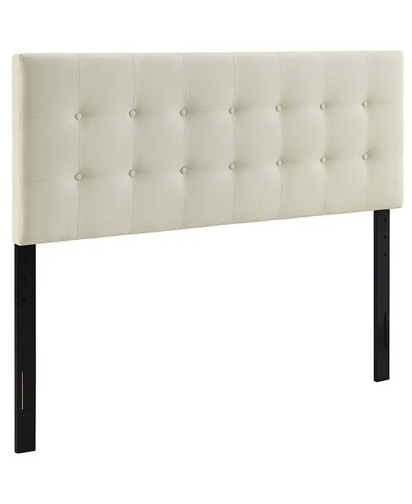 MODWAY Emily Upholstered Fabric Headboard - Ivory
