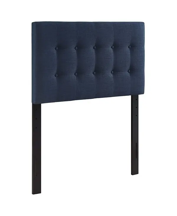 MODWAY Emily Upholstered Fabric Headboard - Navy