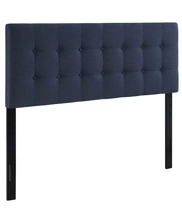 MODWAY Emily Upholstered Fabric Headboard - Navy