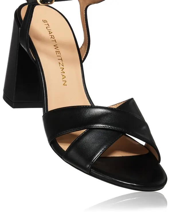 STUART WEITZMAN Alyssa 85 Block Heel Sandals - Black