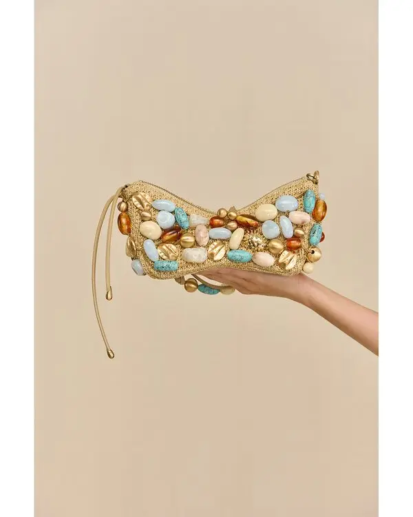 Cult Gaia Mercier Beaded Clutch - Multi