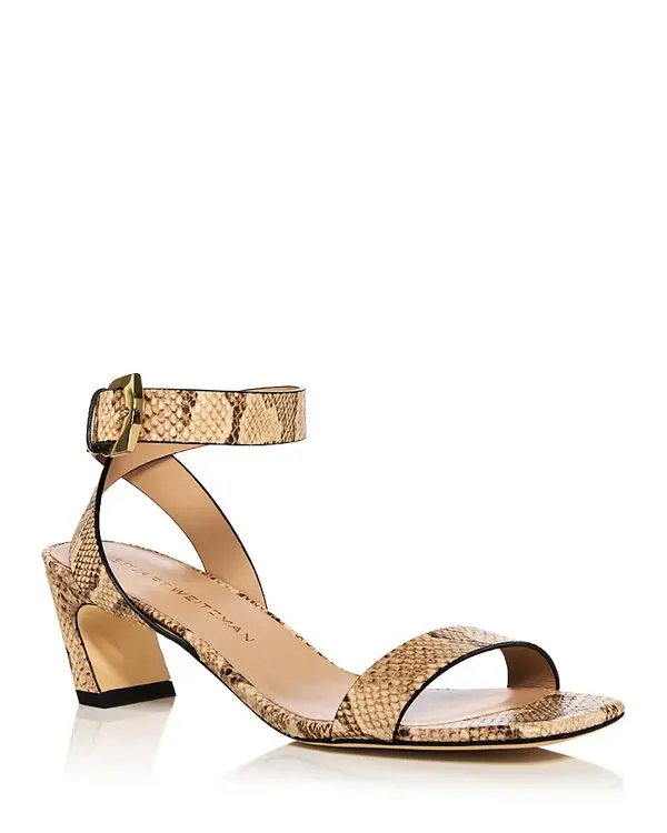 STUART WEITZMAN Sai 50 Sandals - Adobe