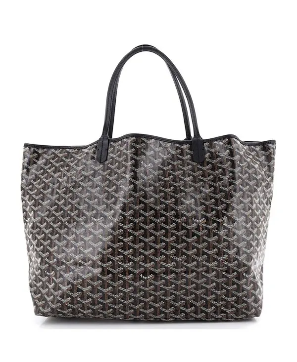 Goyard Gm Saint Louis Tote Coated Canvas - Black