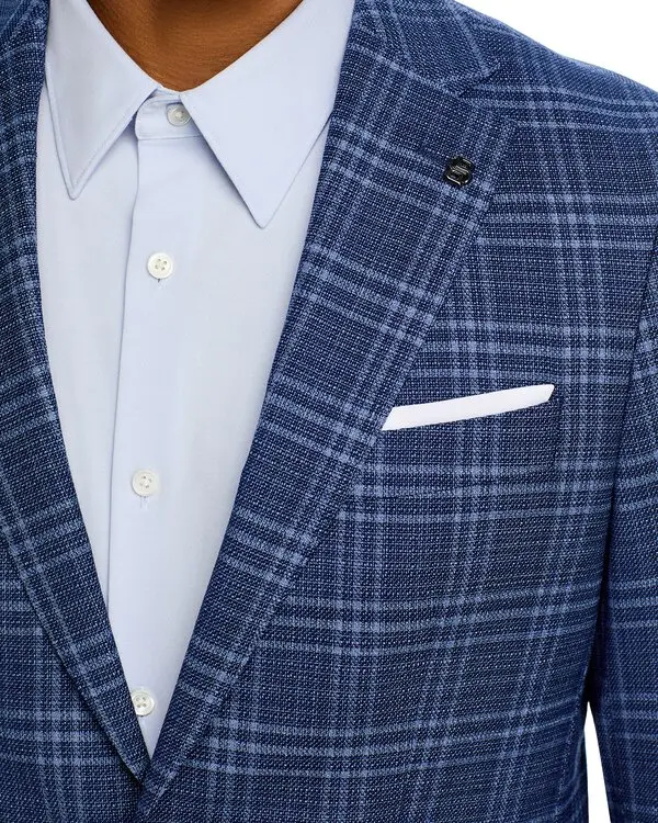 BOSS Hutson Plaid Slim Fit Sport Coat