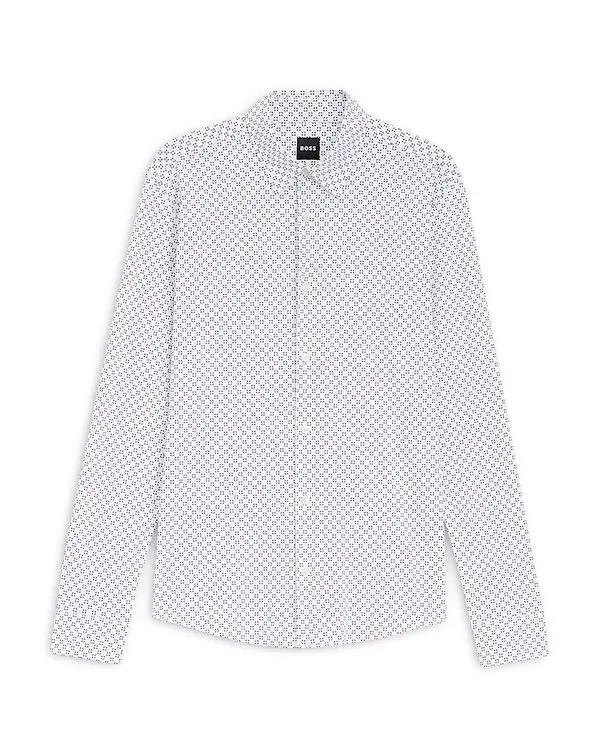 BOSS Roan Kent Collar Slim Fit Button Down Shirt