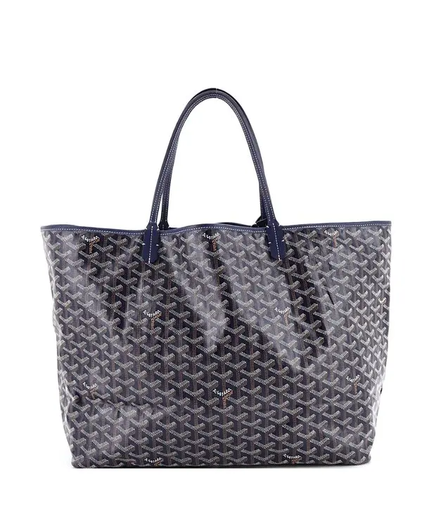 Goyard Gm Saint Louis Tote Coated Canvas - Blue