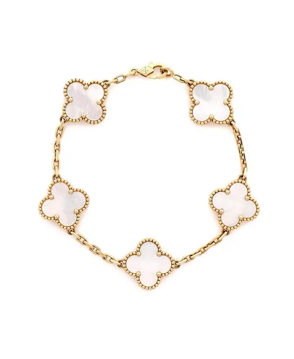 VAN CLEEF & ARPELS Vintage Alhambra 5 Motifs Bracelet - Yellow