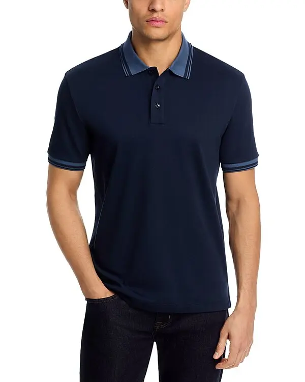 BOSS Parlay Cotton Polo Shirt - Dark Blue